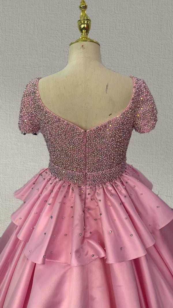 Gorgeous Pink Pageant Dress With Glitz Bodice - Elegant Pageant Dress ...