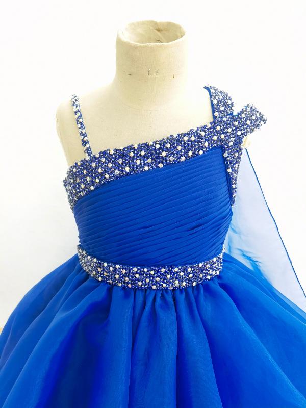 Custom Stunning Little Princess Royal Evening Gown – CupcakePageantDress