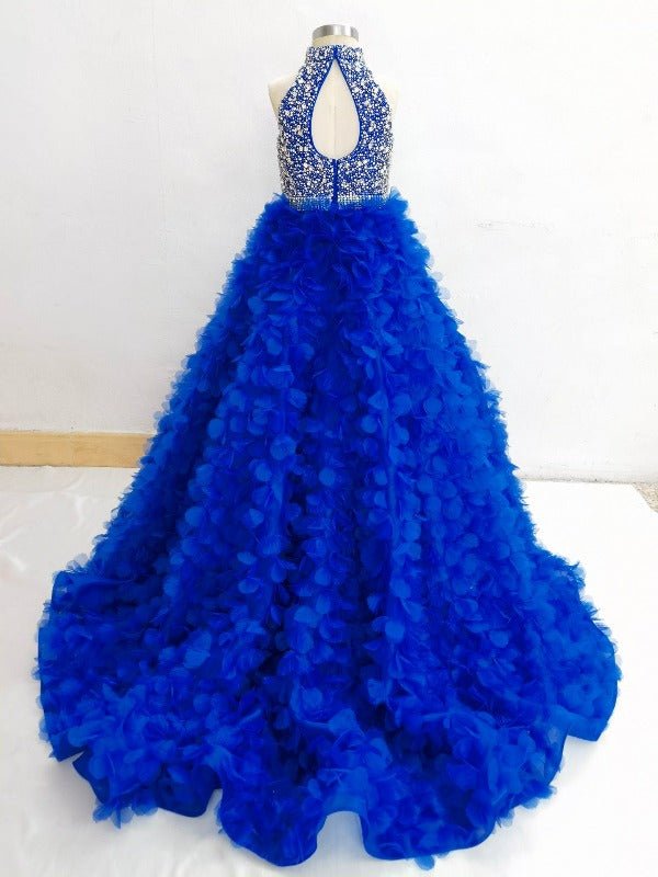 Hatler Royal Little Girl‘s Open Back sparkling jewels Elegant Pageant ...