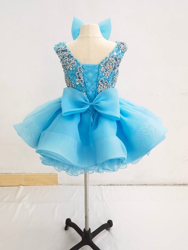 Cusotm Made Little Girl/Baby Girl/Baby Miss Short Pageant Dress ...