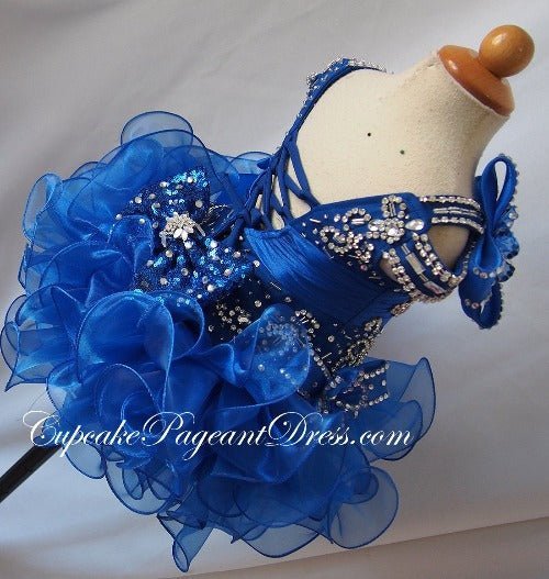 Glitz Crystal Bodice Little Girl Cupcake Pageant Dress ...